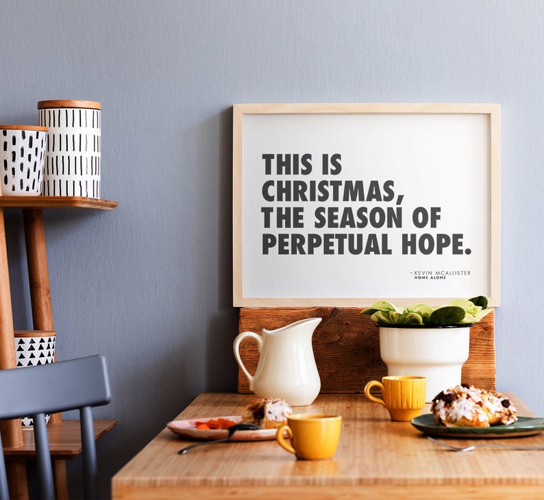 Home Alone Christmas Quote Printable Wall Art This is - Etsy