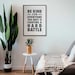 Plato Quote Printable Wall Art, Be Kind for Everyone is Fighting a Hard ...