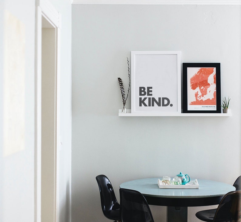 Be Kind Printable Wall Art Kids Nursery Decor Positive | Etsy