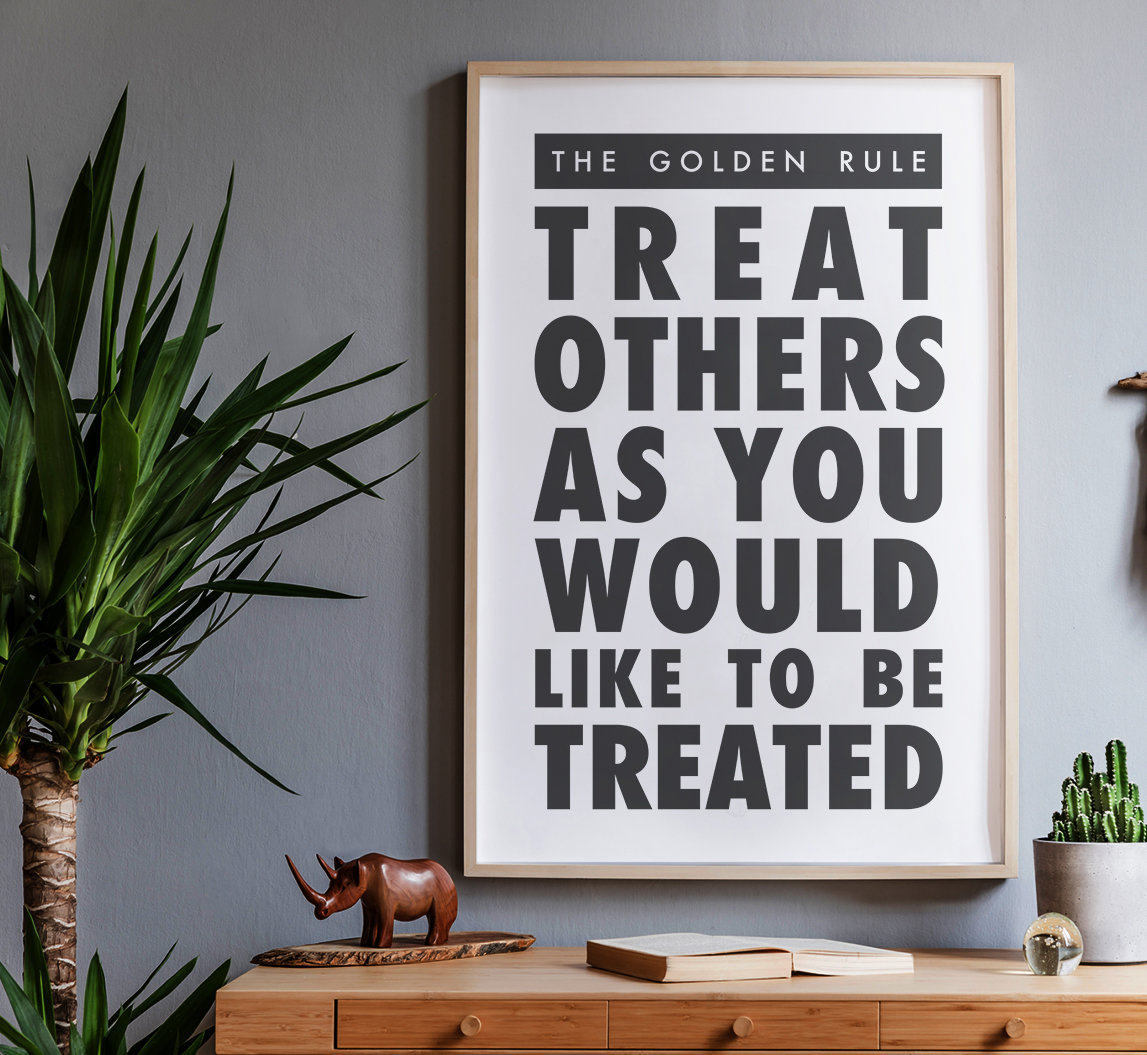 The Golden Rule Printable Wall Art Sign Matthew 7:12 | Etsy