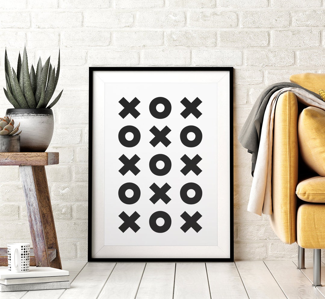 XOXO Printable Wall Art, Minimalist Typography Poster, Modern Fashion ...