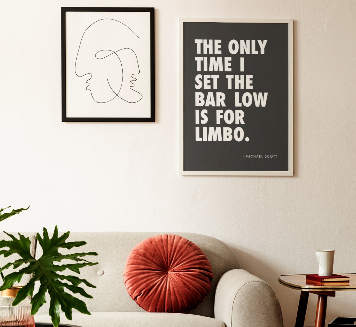 Michael Scott Office Quote DIY Printable Wall Art, the Only Time I Set ...