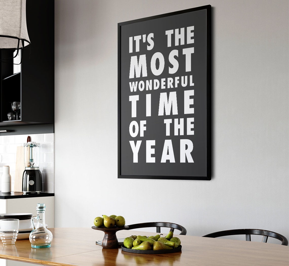 Its the Most Wonderful Time of the Year Printable Wall Art - Etsy