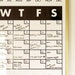 Reusable Printable Calendar Template, Large Frameable Calendar, Fill in ...