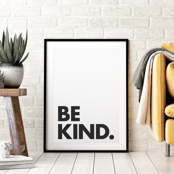Be Kind Printable - Etsy
