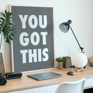 You Got This Printable Wall Art, Typography, Workout Motivation ...