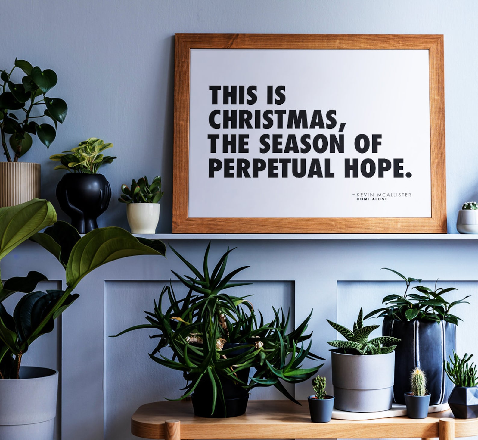 Home Alone Christmas Quote Printable Wall Art This is | Etsy