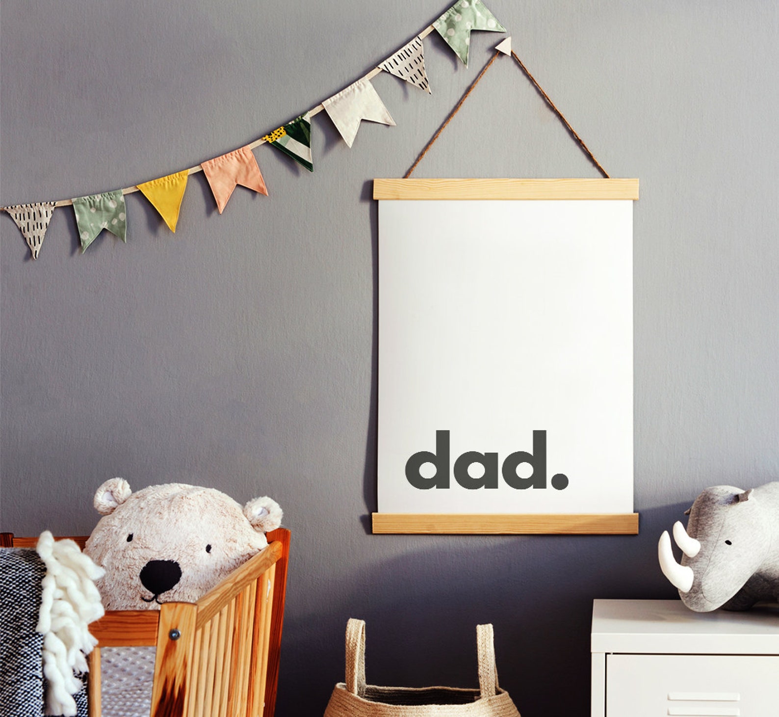 Dad. Printable Wall Art Minimalistic Typography Poster Black - Etsy