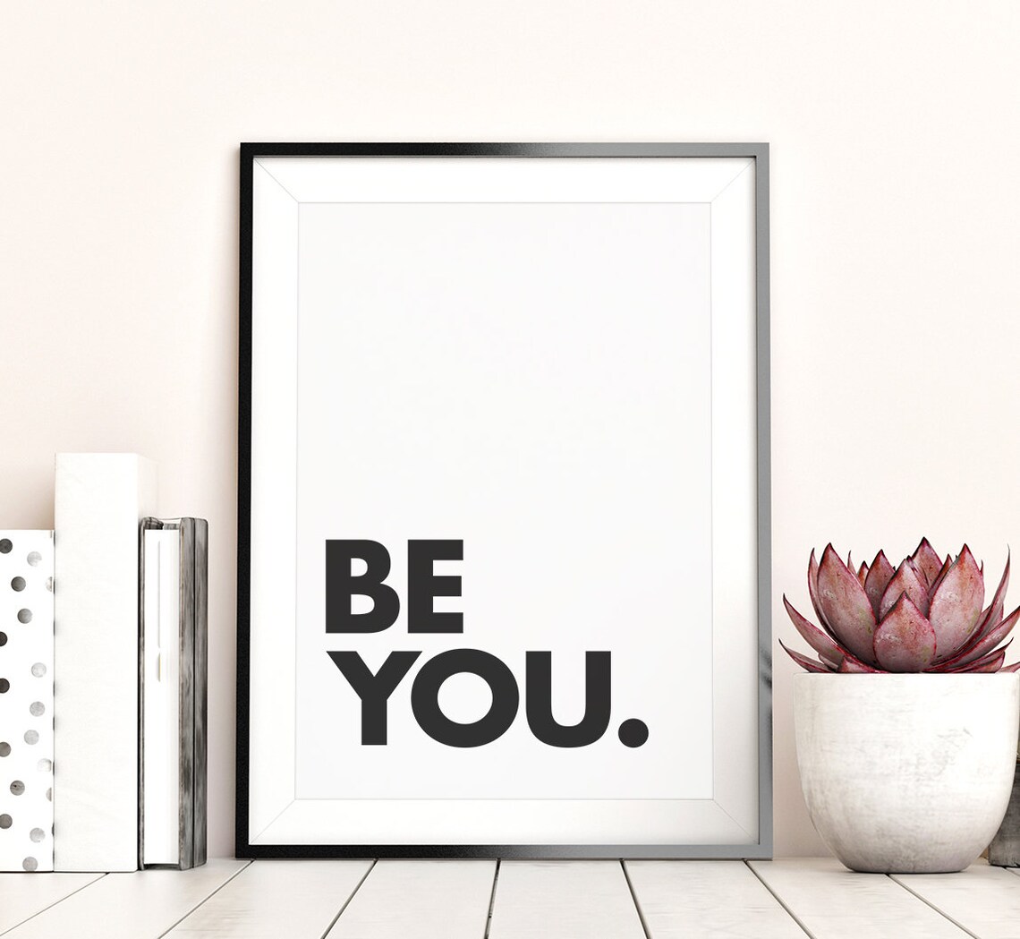 Be You Diy Printable Wall Art Classroom Poster Scandinavian | Etsy