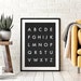 Black & White Alphabet Poster, Printable Wall Art, Kids Room, Nursery ...
