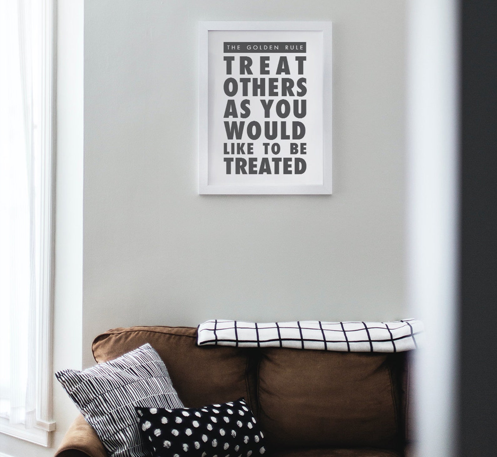 The Golden Rule Printable Wall Art Sign Matthew 7:12 | Etsy