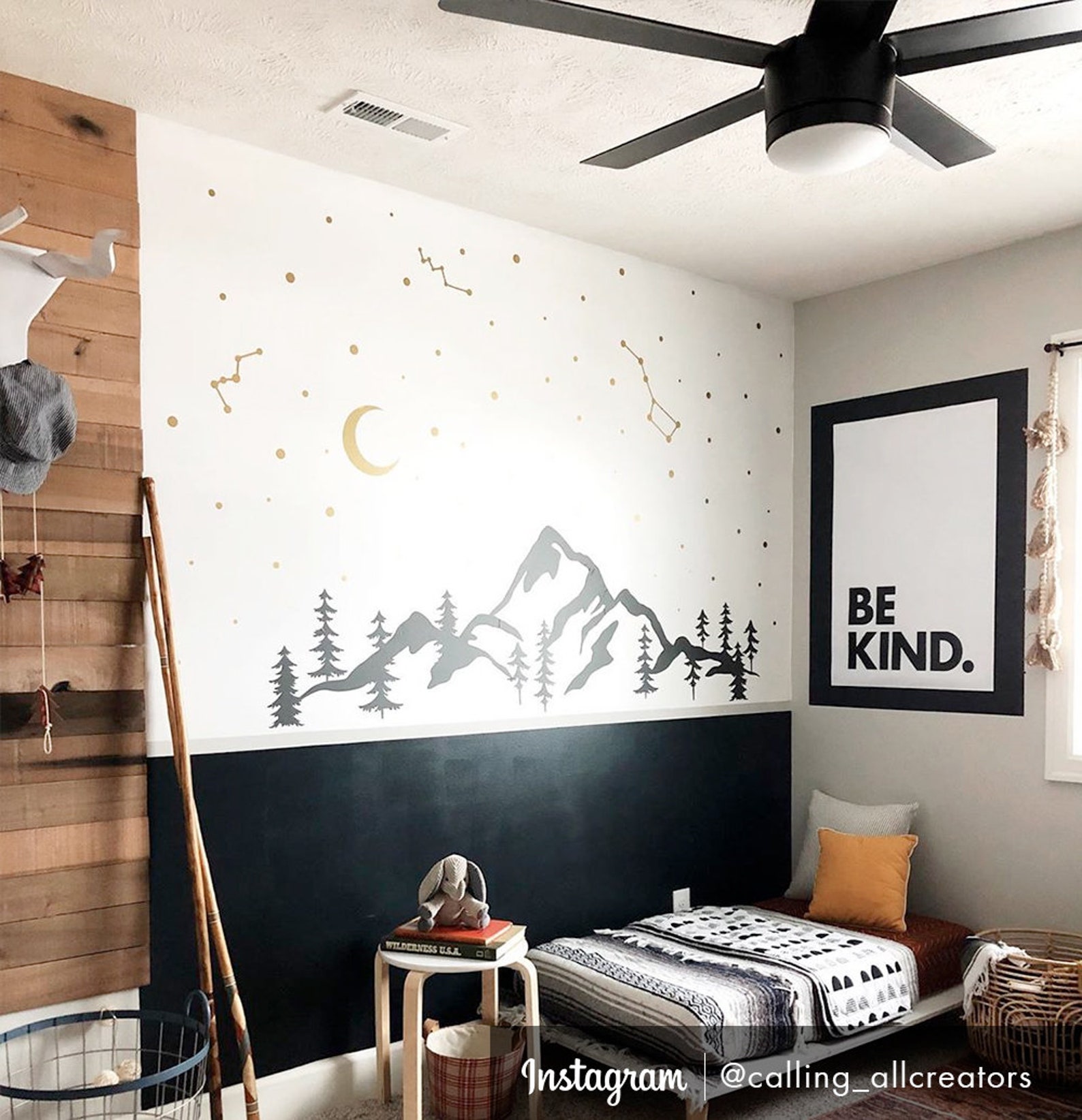 Be Kind Printable Wall Art, Kids Nursery Decor, Positive Quote ...