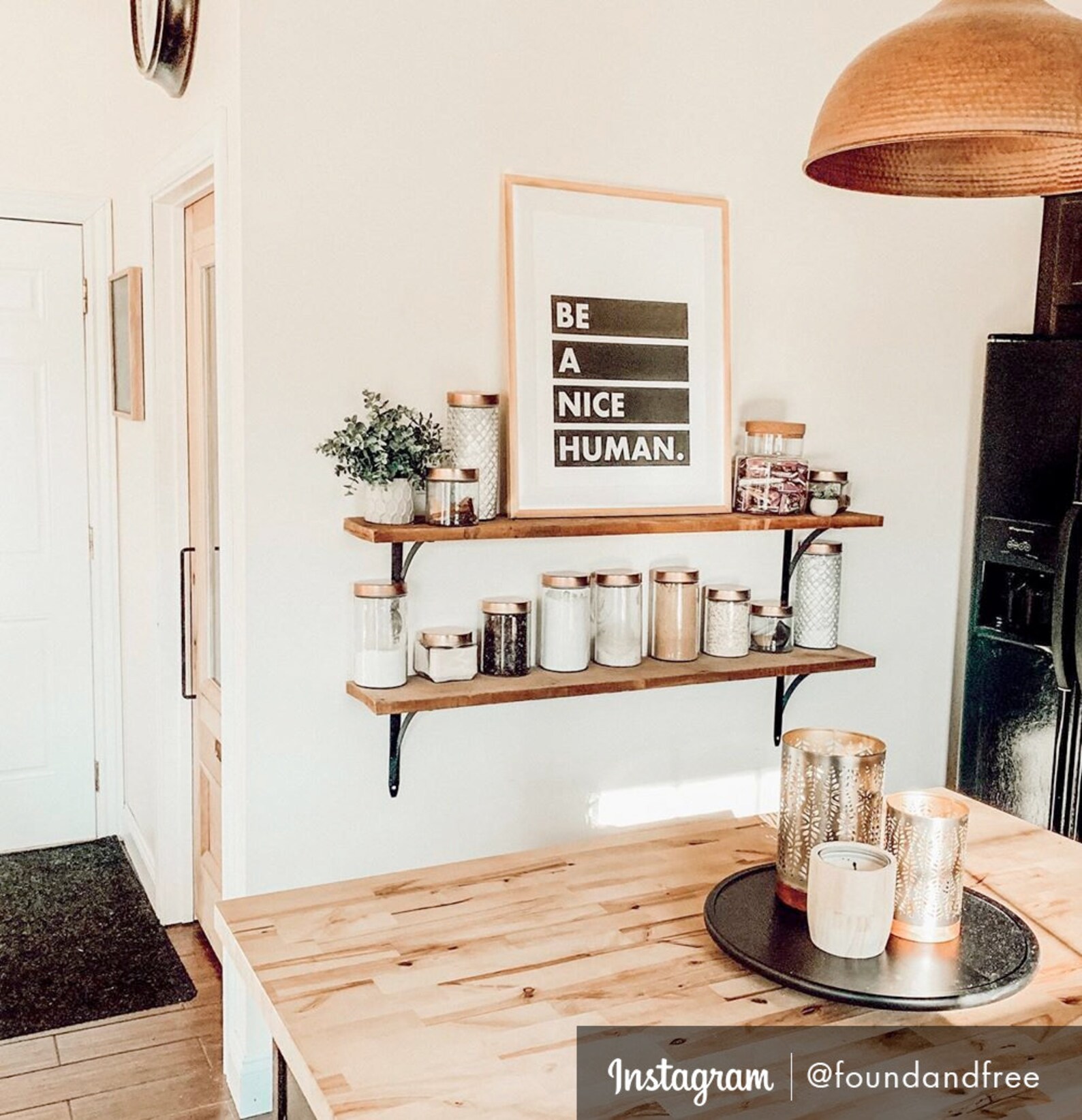 Be A Nice Human Printable Wall Art, Motivational Quote Print, Positive ...