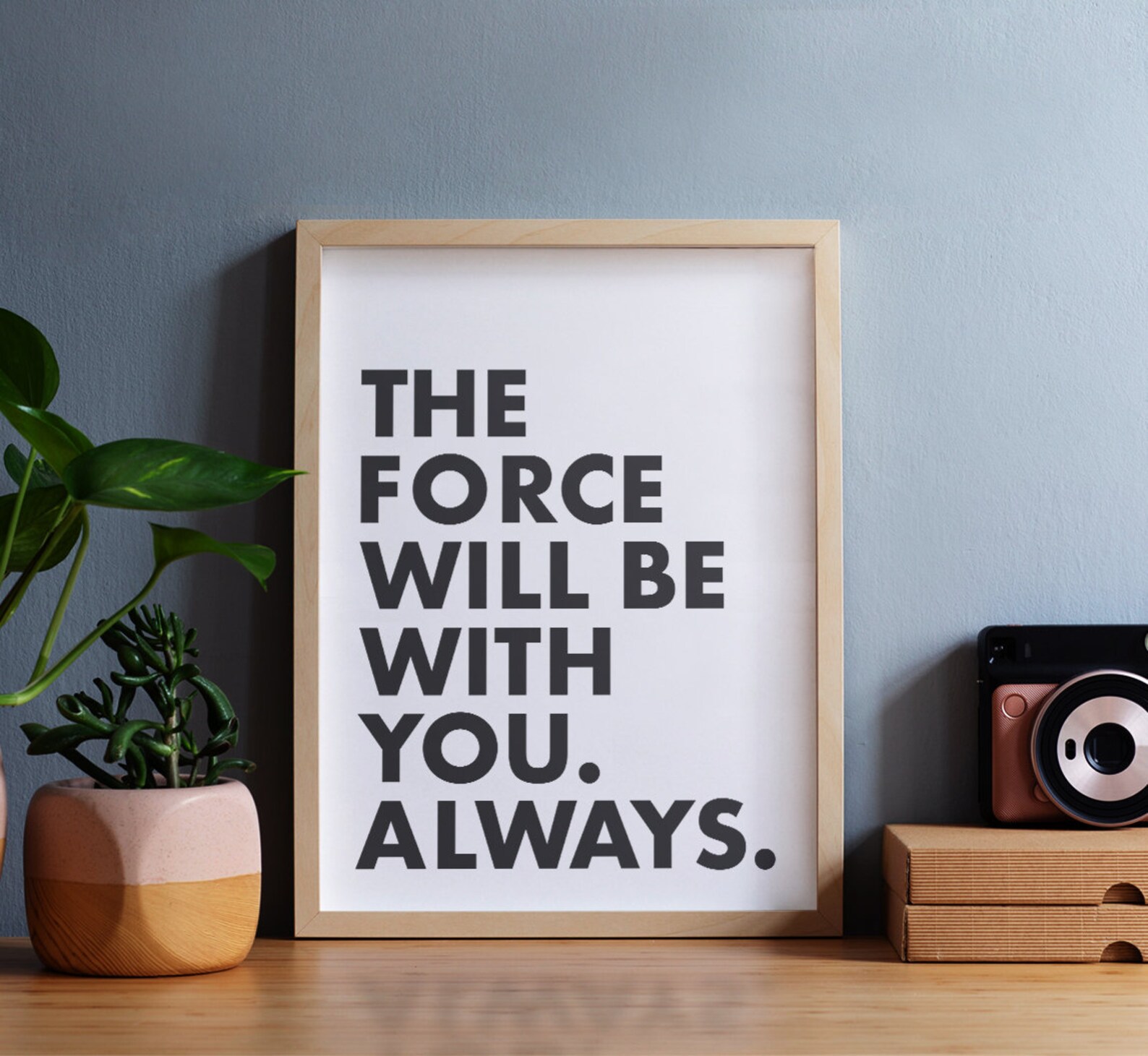 The Force Will Be With You Always Printable Wall Art Star | Etsy