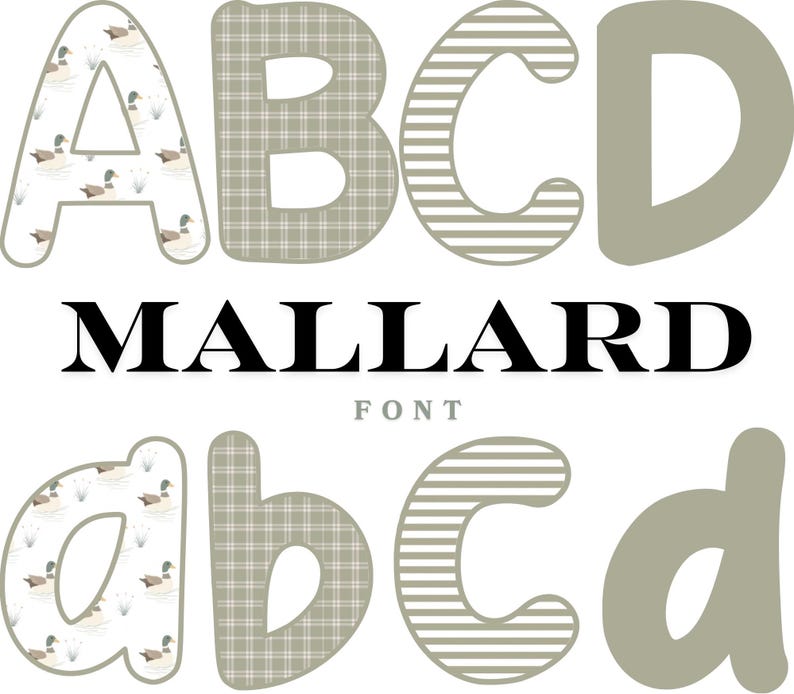 Mallard Digital Alpha Pack Png - Etsy