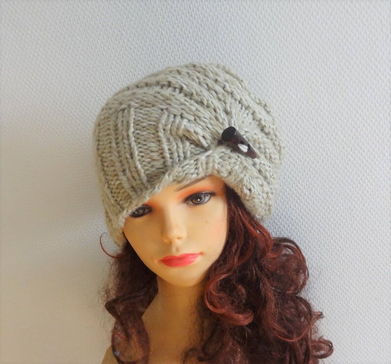 Hand Knit Hat Knit Women Hat Fall Winter Womens Fashion Knit - Etsy