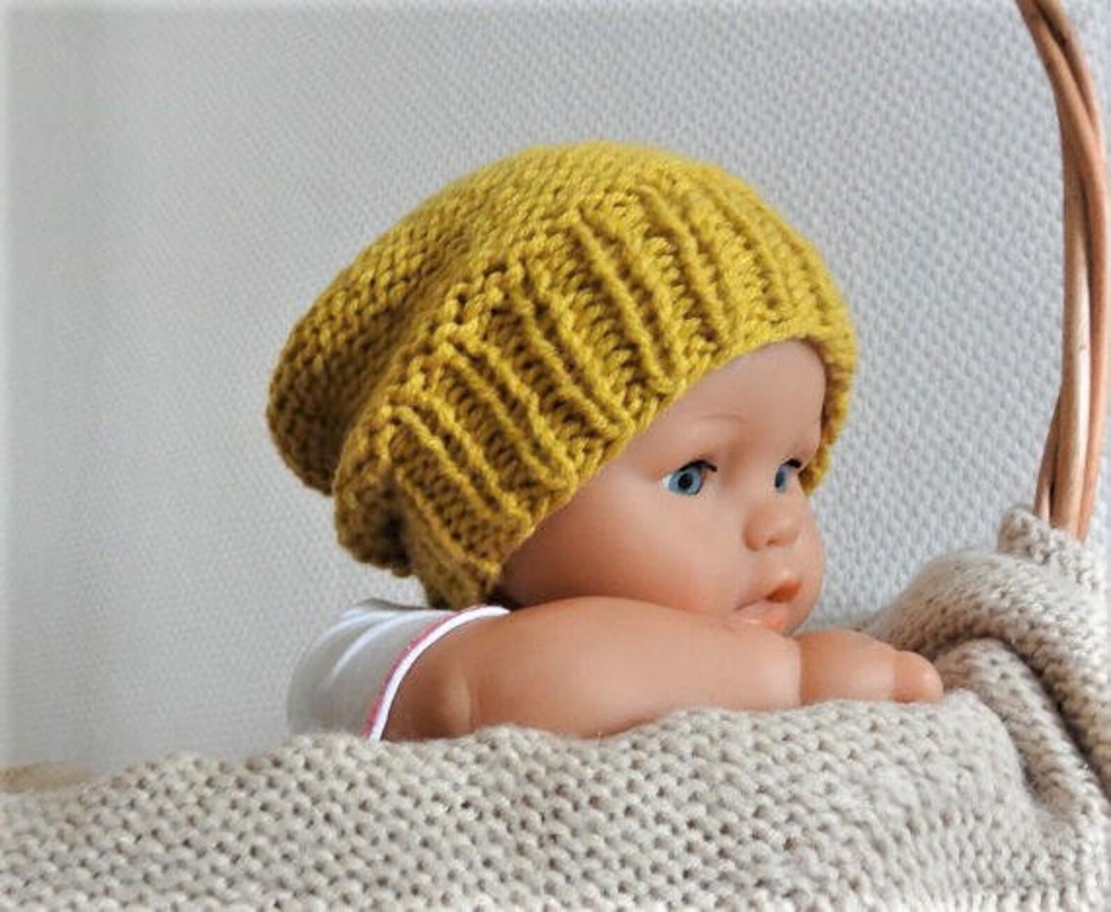 Newborn slouchy Hat Beanie boy Slouchy Beanie chunky hat | Etsy