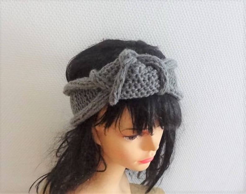 Knitted Headband Knit top knot Headband Stylish turban | Etsy