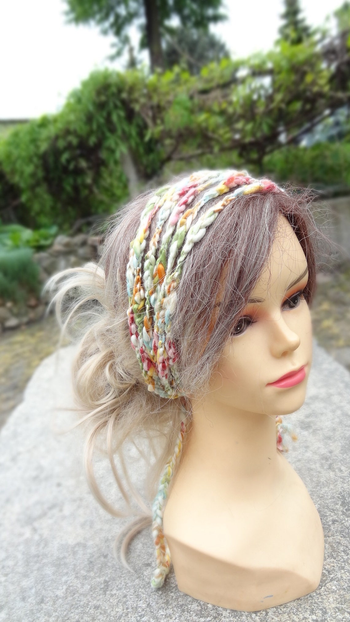 Gypsy Style Hair Wrap Rustic Headband Boho Hippie Headband - Etsy
