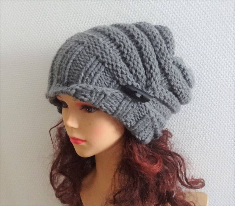 Hand Knit Hat Knit Women Hat Fall Winter Accessories Womens - Etsy