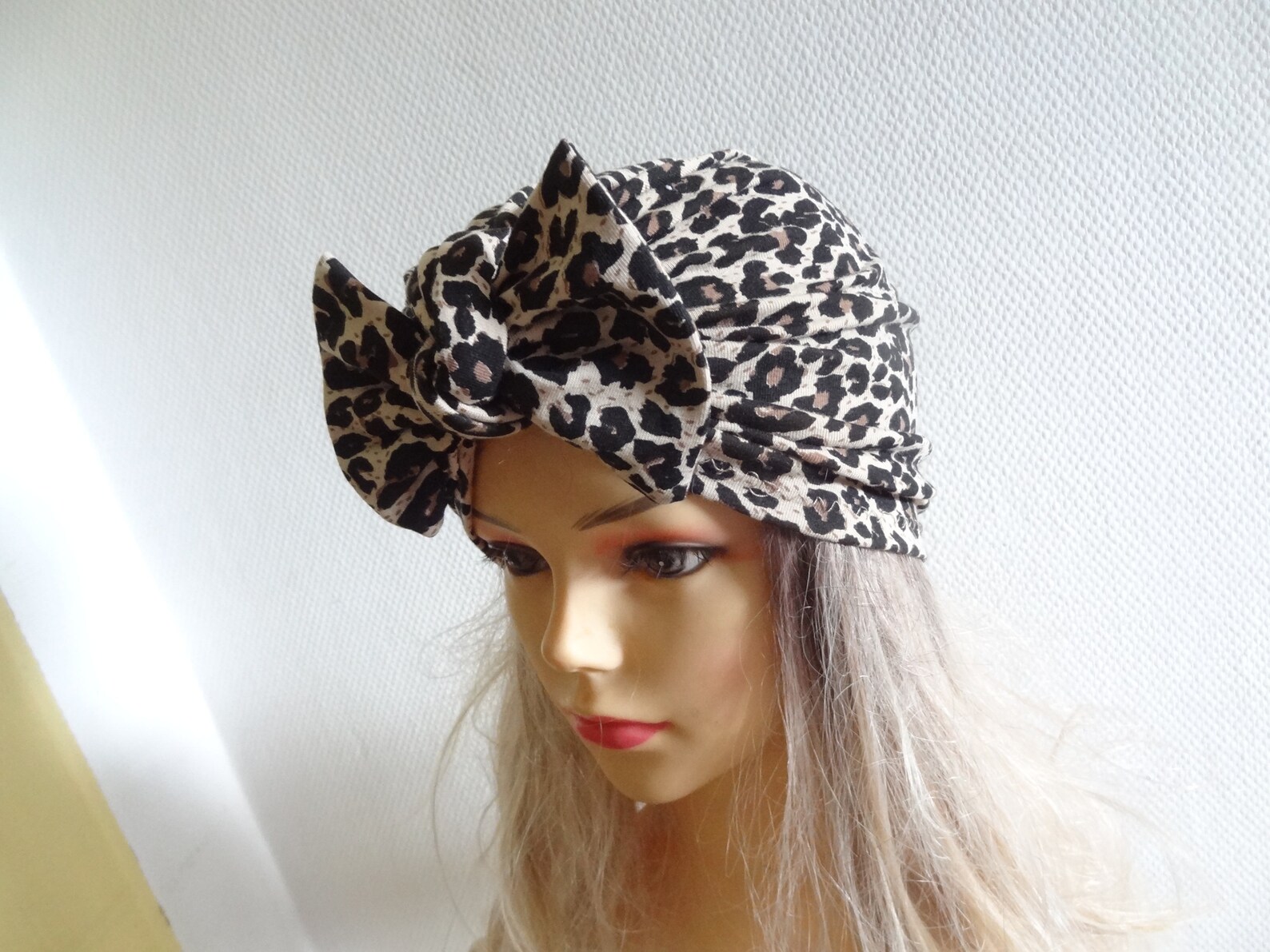 Leopard Print Turban Hat for Women, Womens Fashion Hat Womens Cancer ...
