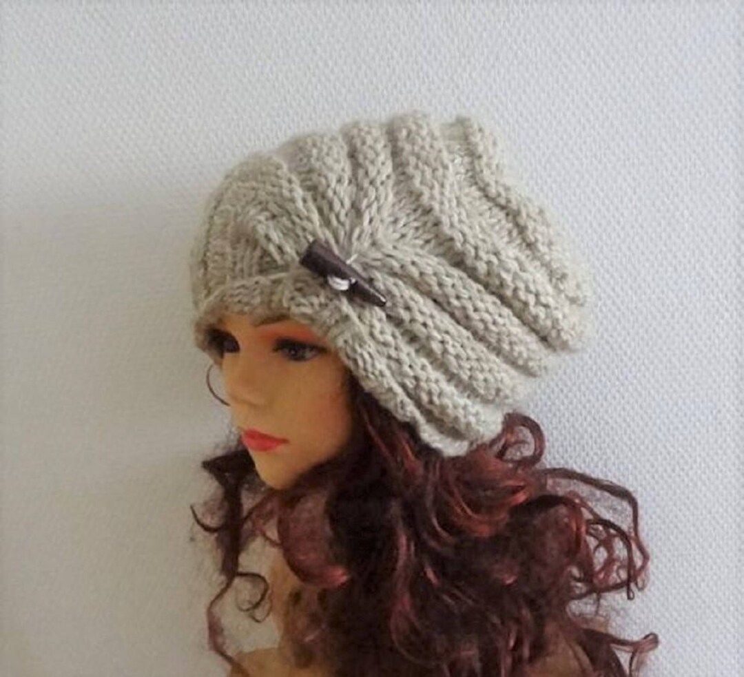Hand Knit Hat Knit Women Hat Fall Winter Womens Fashion Knit - Etsy