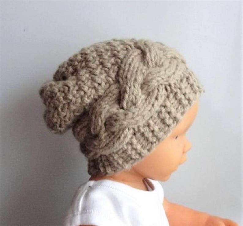 Newborn Hipster Hat Baby Fall Winter Sacking Hat Photo Prop - Etsy