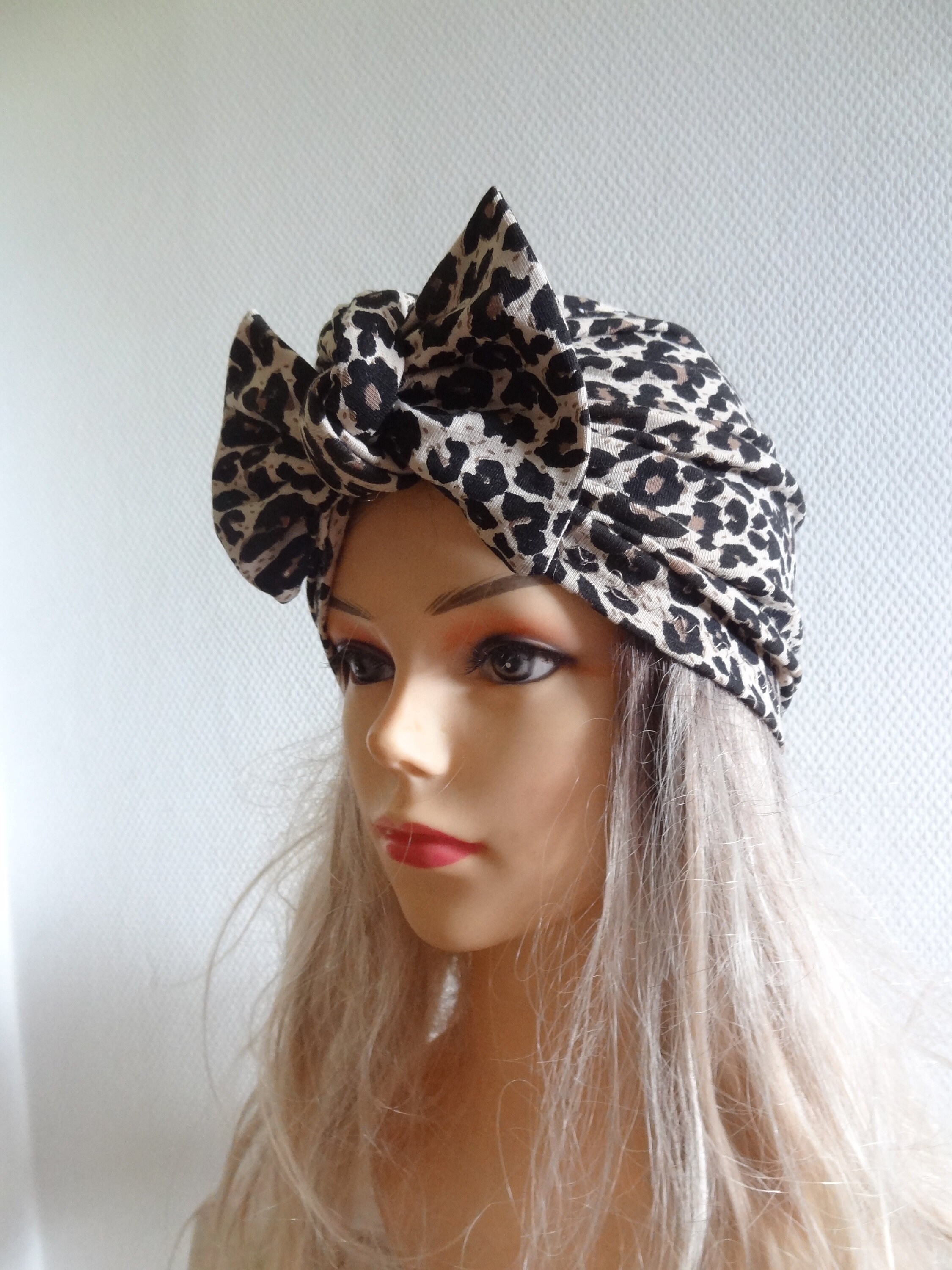 Leopard print Turban Hat for Women womens Fashion Hat Womens | Etsy