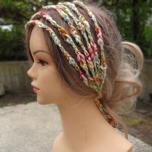 Gypsy Style Hair Wrap Rustic Headband Boho Hippie Headband , Summer ...