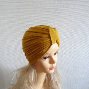 Mustard Turban Hat for Women, Womens Fashion Hat Womens Cancer Hat ...