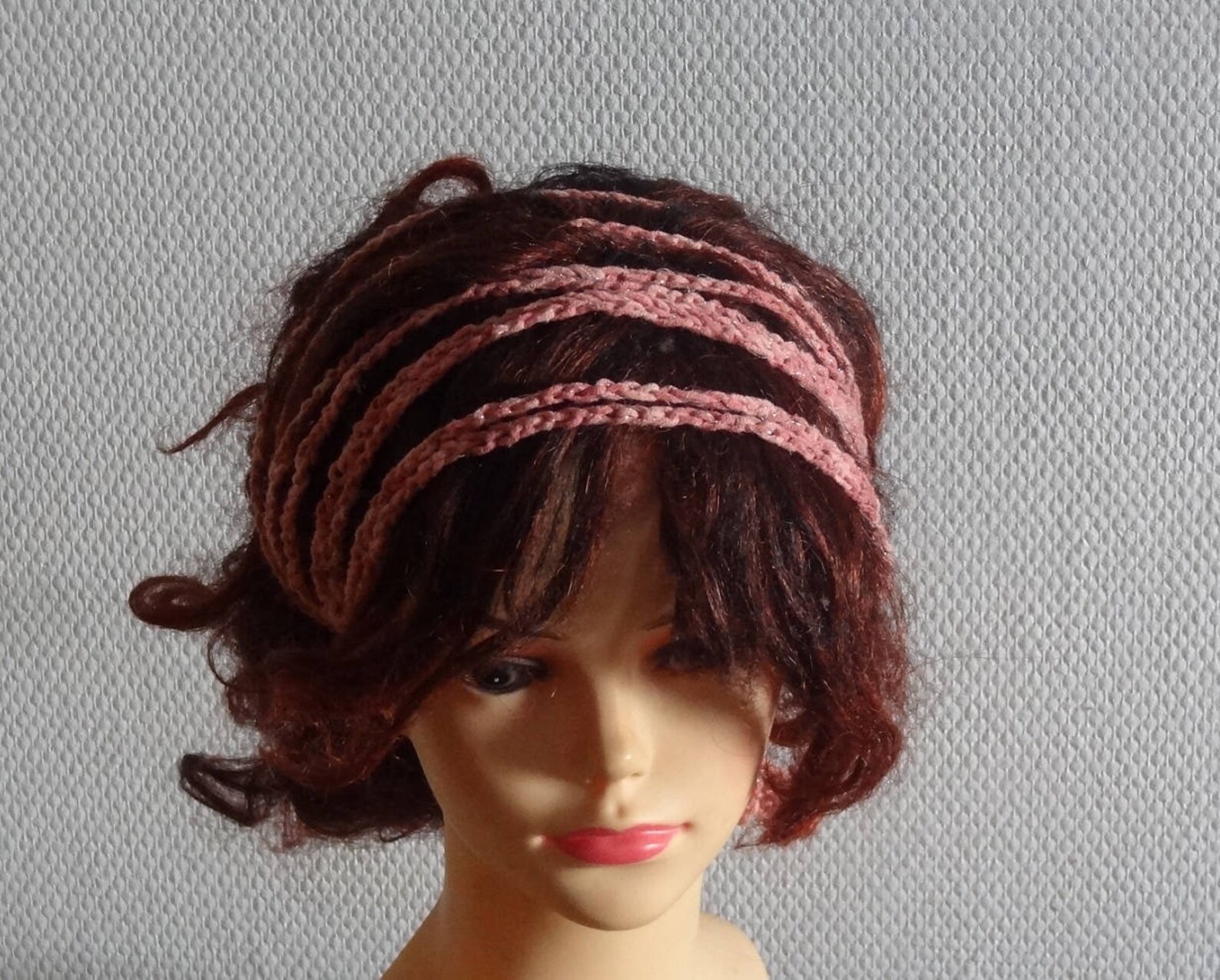 Rustic Headband Boho Headband , Summer Headband, Braided Crochet ...
