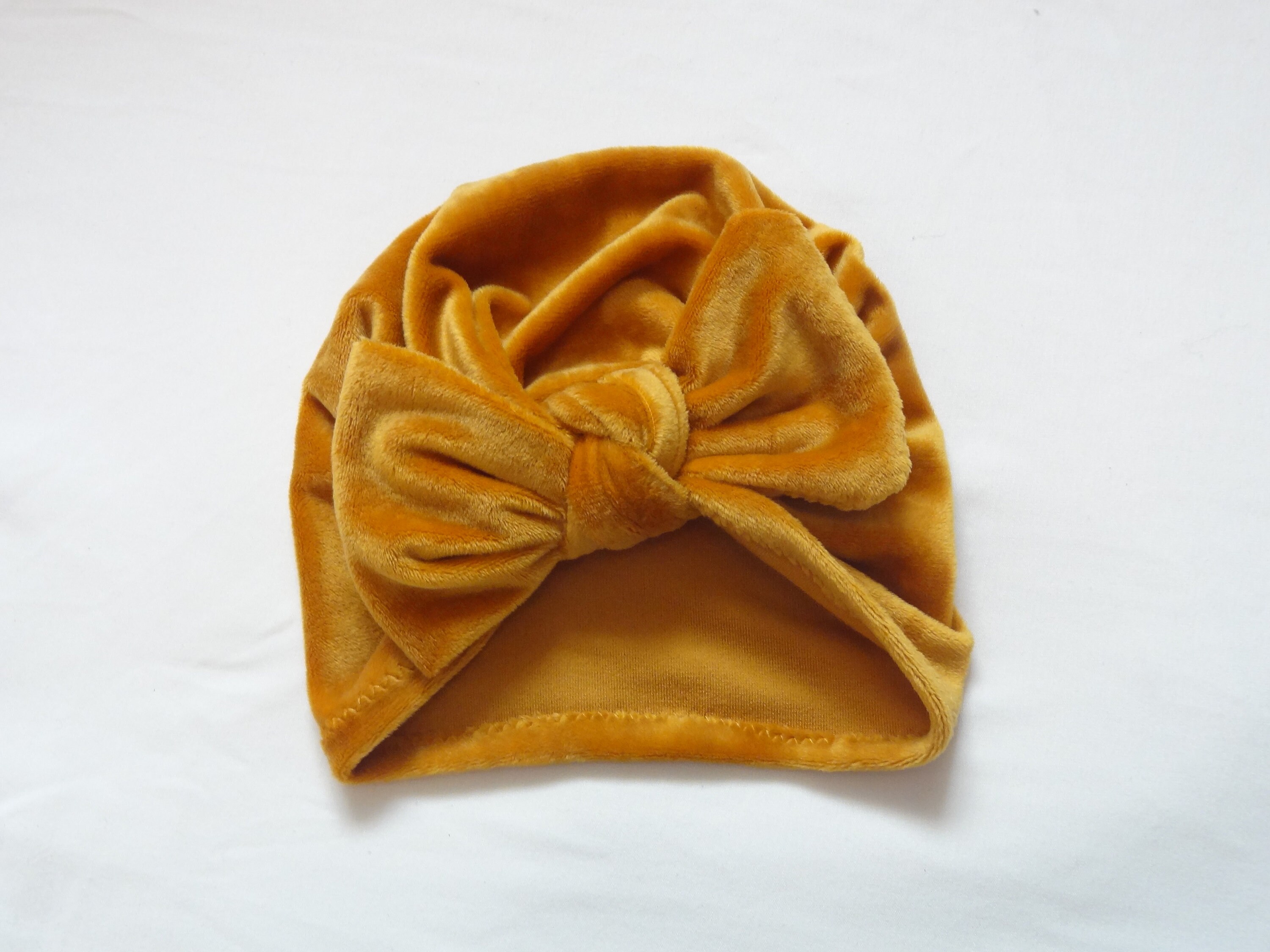 Velvet Turban Hat With Bow SIZES COLORS Gift for Girls Baby - Etsy