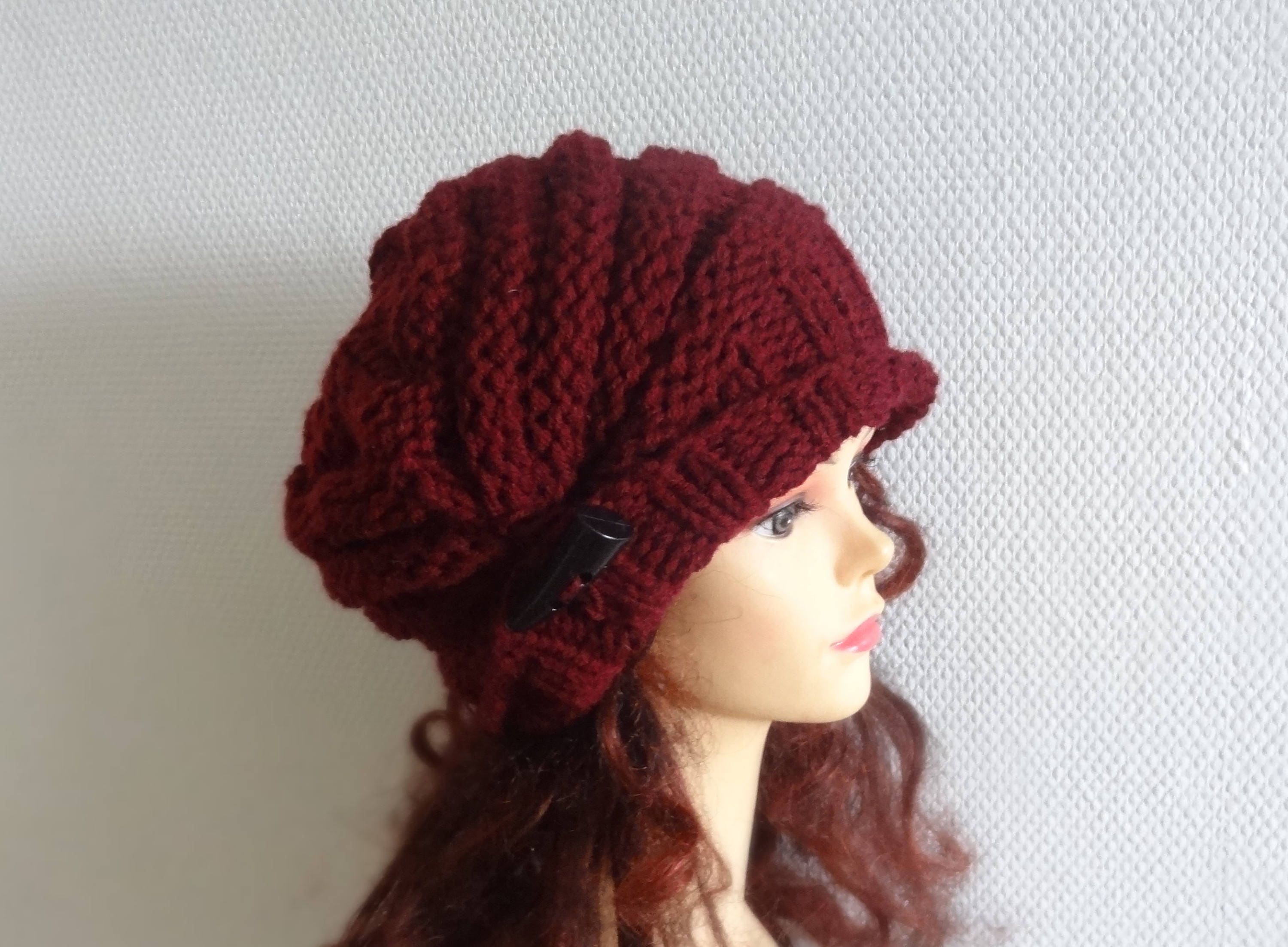 Hand knit hat Knit women hat Fall Winter Accessories womens | Etsy