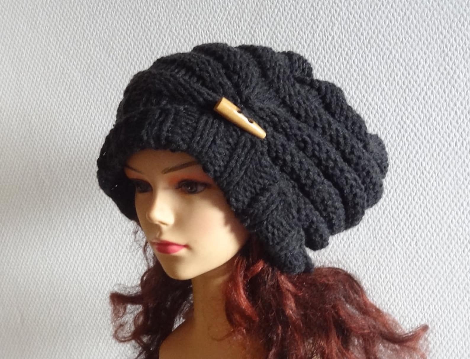 Hand Knit Hat Knit Women Hat Fall Winter Accessories Womens | Etsy