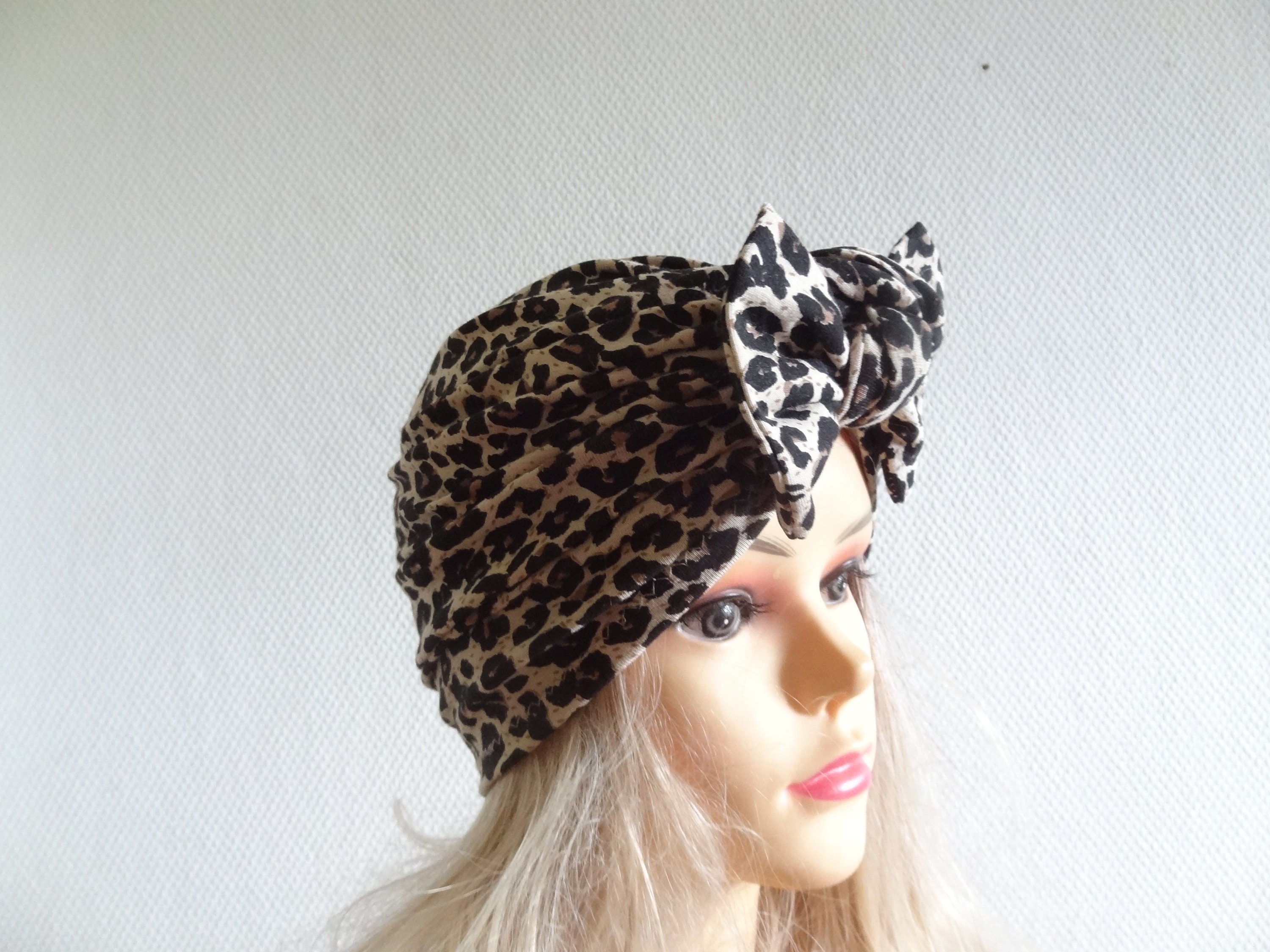 Leopard Print Turban Hat for Women Womens Fashion Hat Womens - Etsy