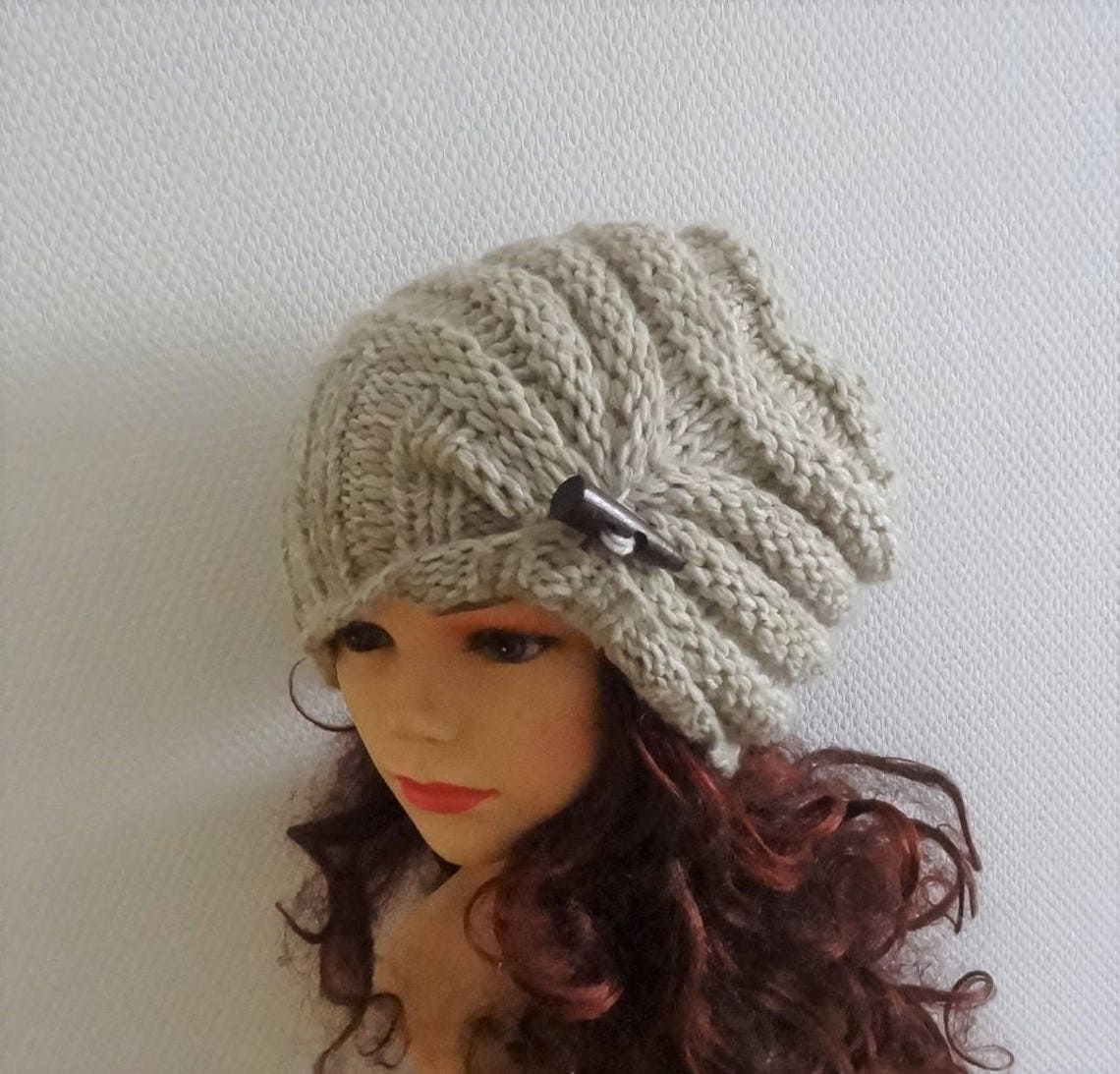 Hand knit hat Knit women hat Fall women Fashion Knit Hat Women | Etsy