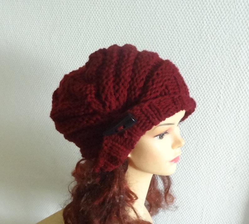 Hand Knit Hat Knit Women Hat Fall Winter Accessories Womens - Etsy