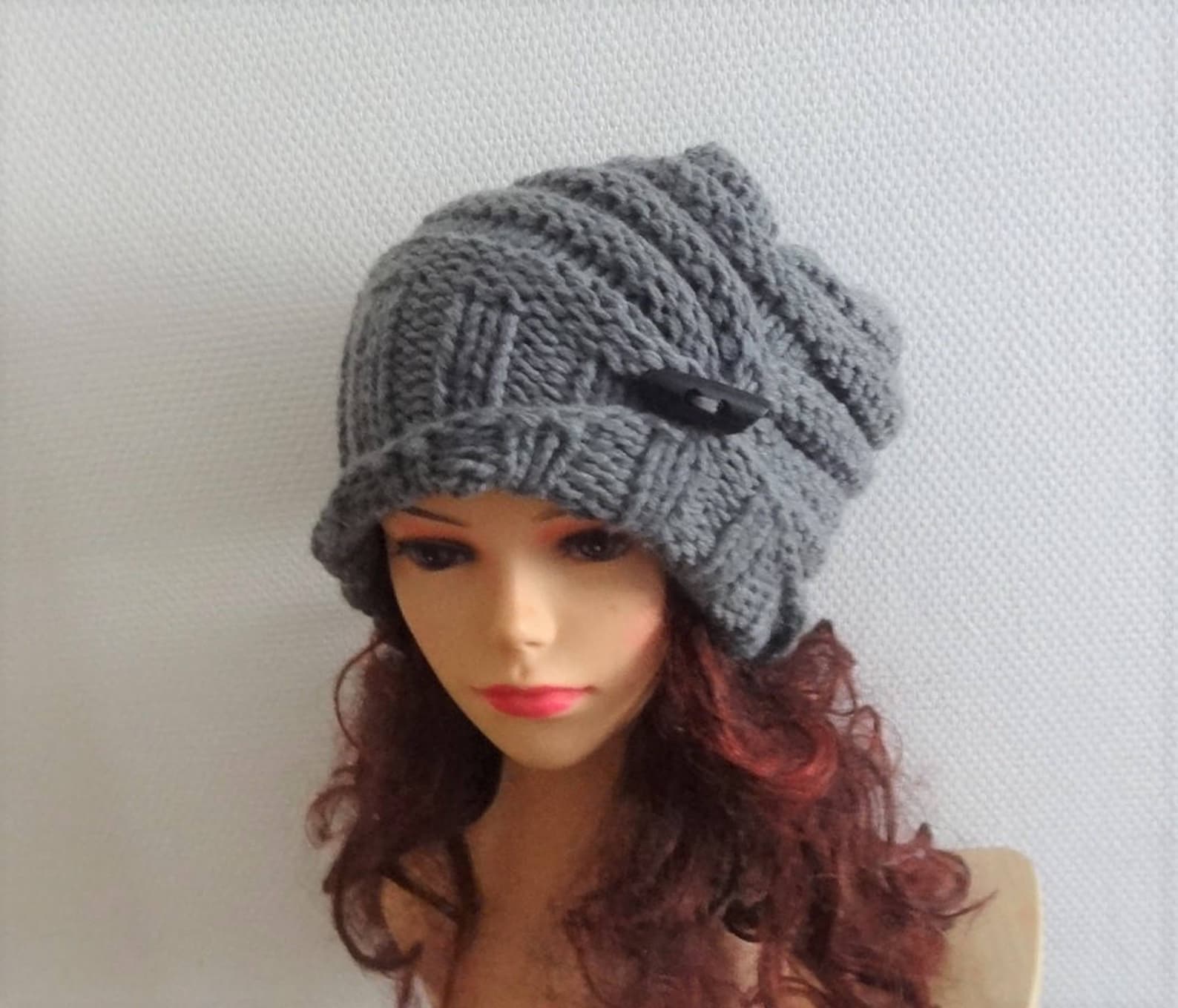 Hand Knit Hat Knit Women Hat Fall Winter Accessories Womens - Etsy