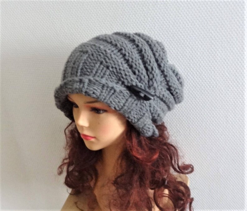 Hand Knit Hat Knit Women Hat Fall Winter Accessories Womens - Etsy
