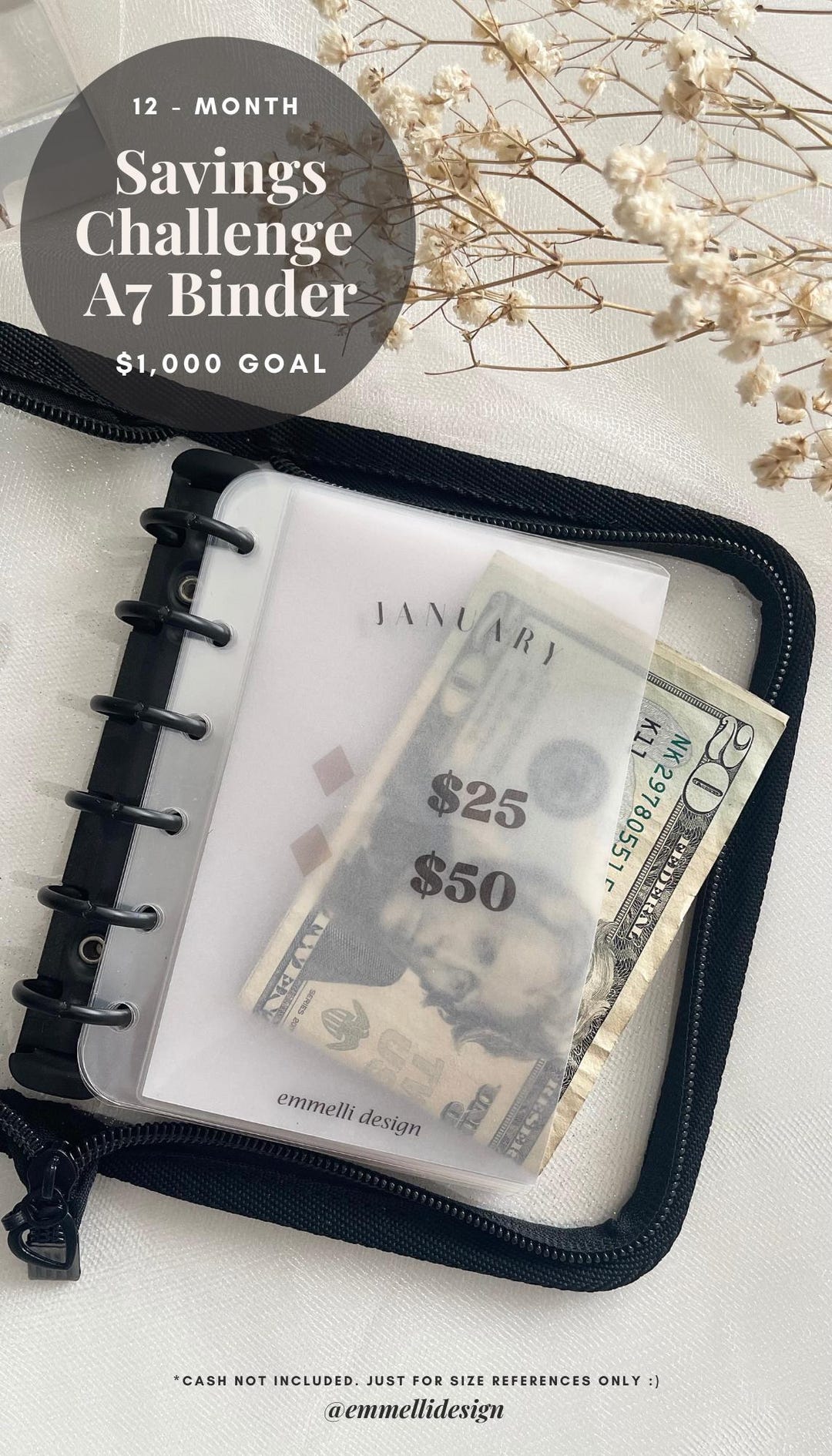 Mini Savings Binder| A7 Size| 1k Savings Challenge| Budget System| Cash ...