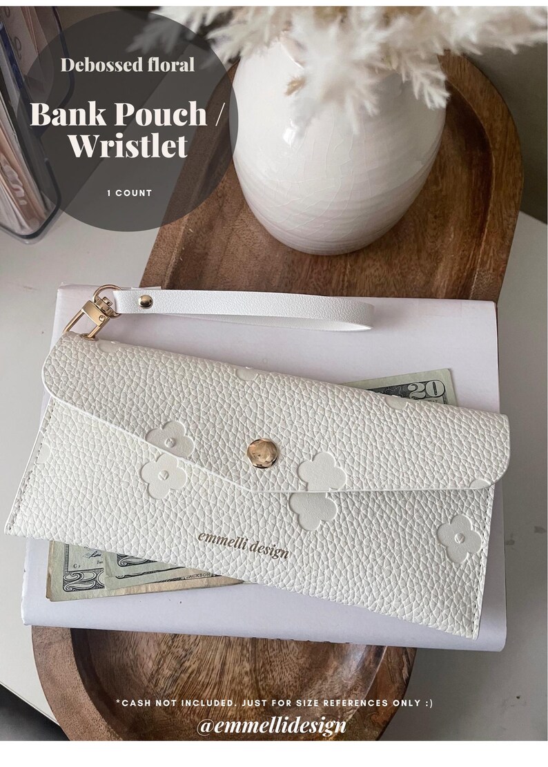 IMPERFECT Wallet Pouch W/ 4 Ct Custom Wallet DIVIDERS - Cash Envelope ...