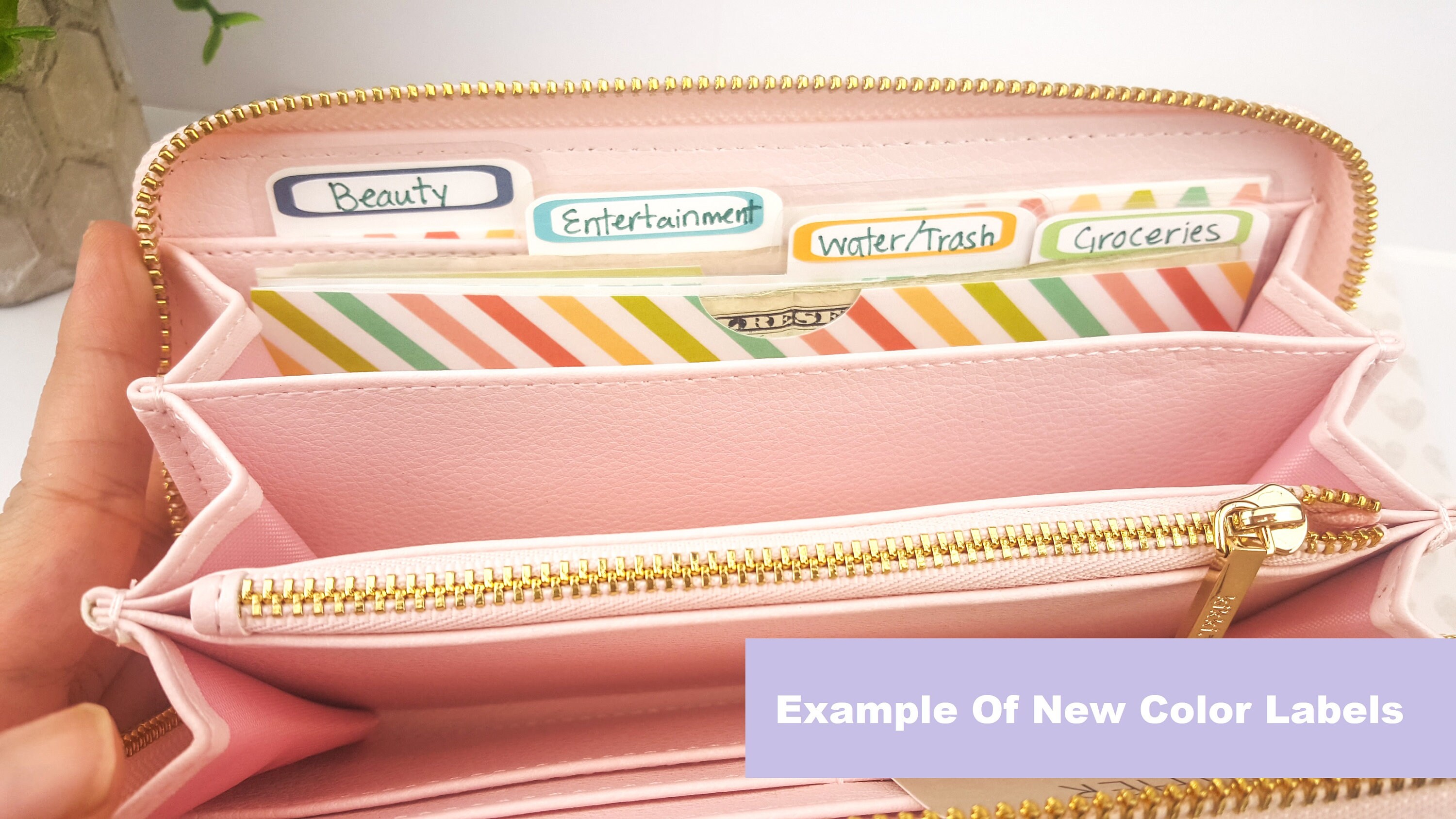 Wallet Cash Envelope Pocket for Cash Envelope System - Cash Stuffing ...