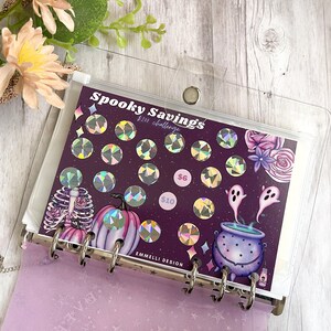 Scratch off "spooky Savings" 200 Dollar Goal Challenge Tracker Sheet ...