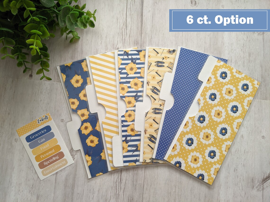 Laminated Wallet Cash Envelope 4 Ct./6 Ct Option Personalized | Etsy