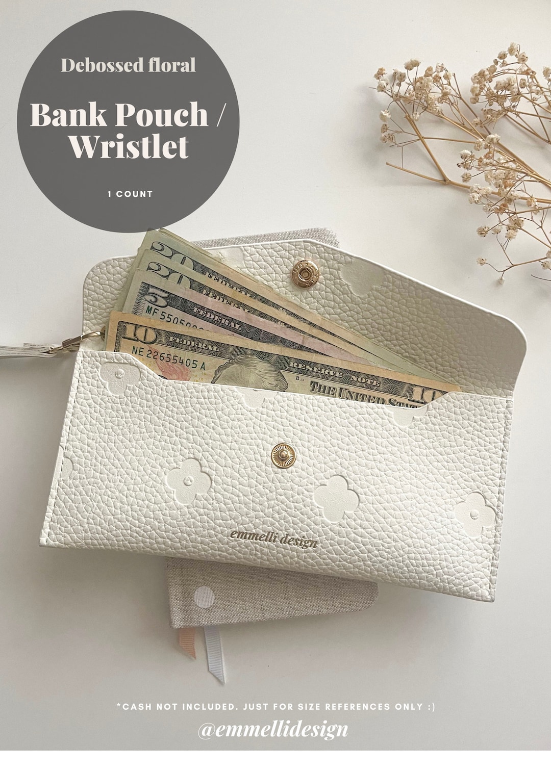 Bank Withdrawal / Deposit Pouch, Flower - Envelope - Cash Envelope ...