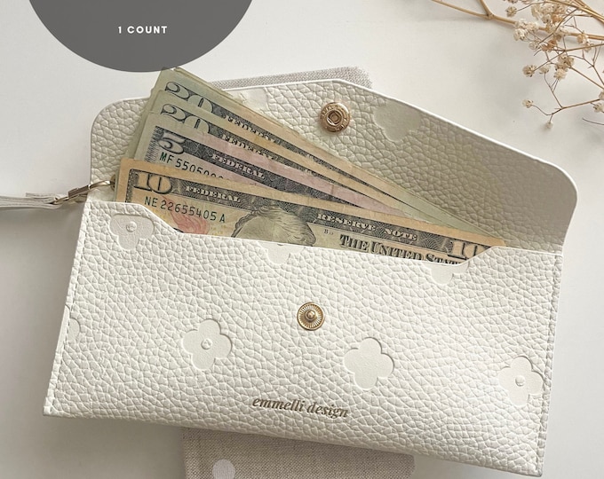 Bank Withdrawal / Deposit Pouch, Flower - Envelope - Cash Envelope ...