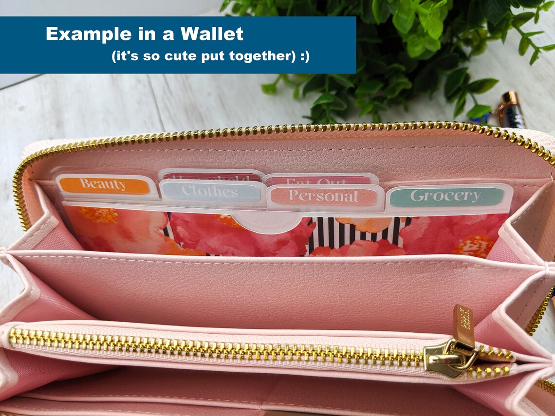 Laminated Wallet Cash Envelope 4 Ct./6 Ct Option Personalized | Etsy