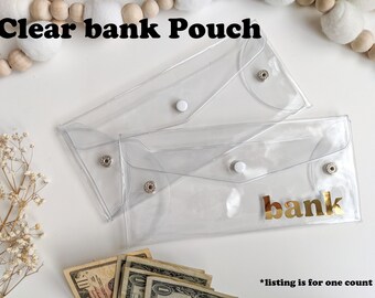 Leopard Design Bank Bag Cash Stuffing Money Bag Small - Etsy
