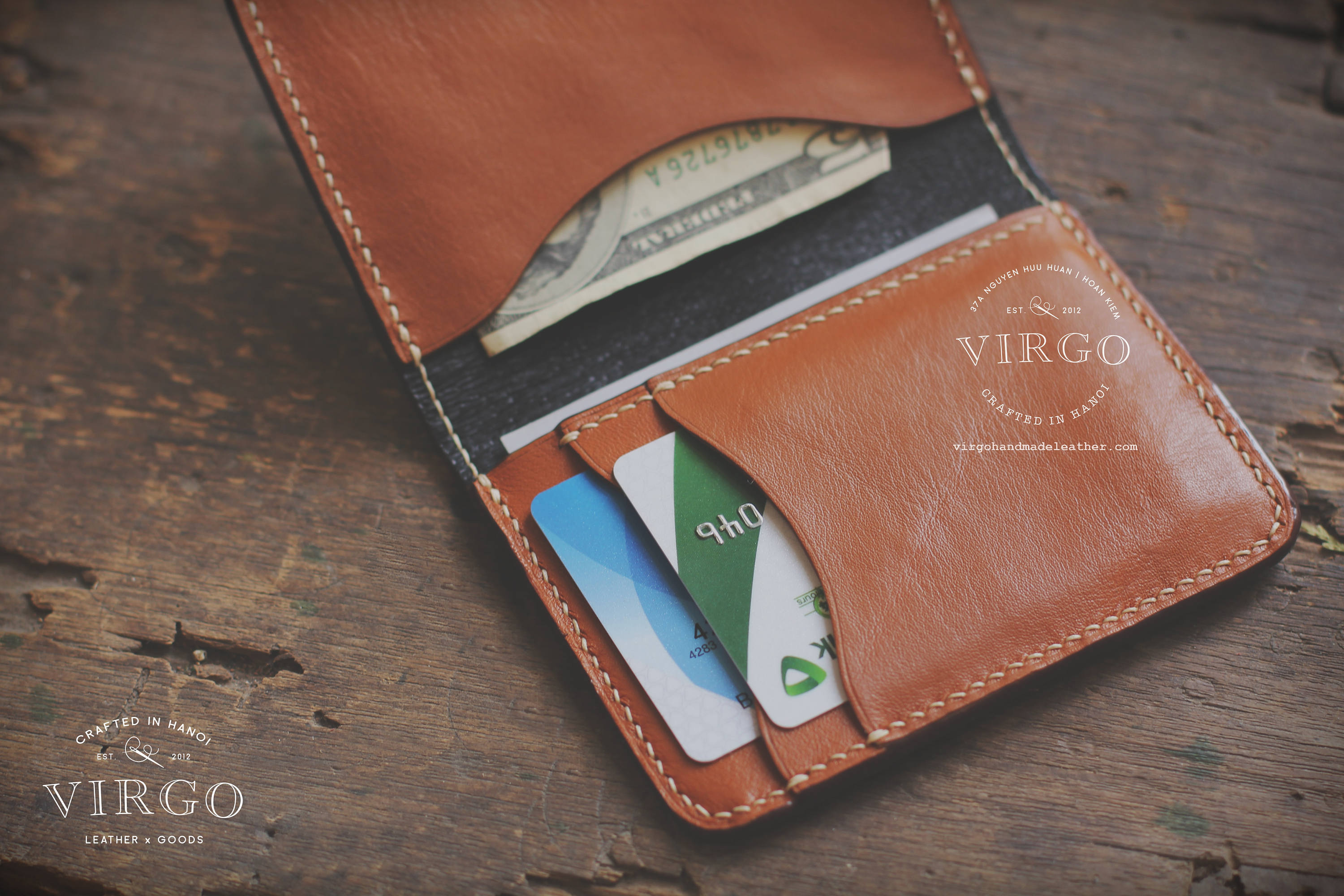 Mini Wallet Personalized Vintage Full Grain Leather Handmade - Etsy