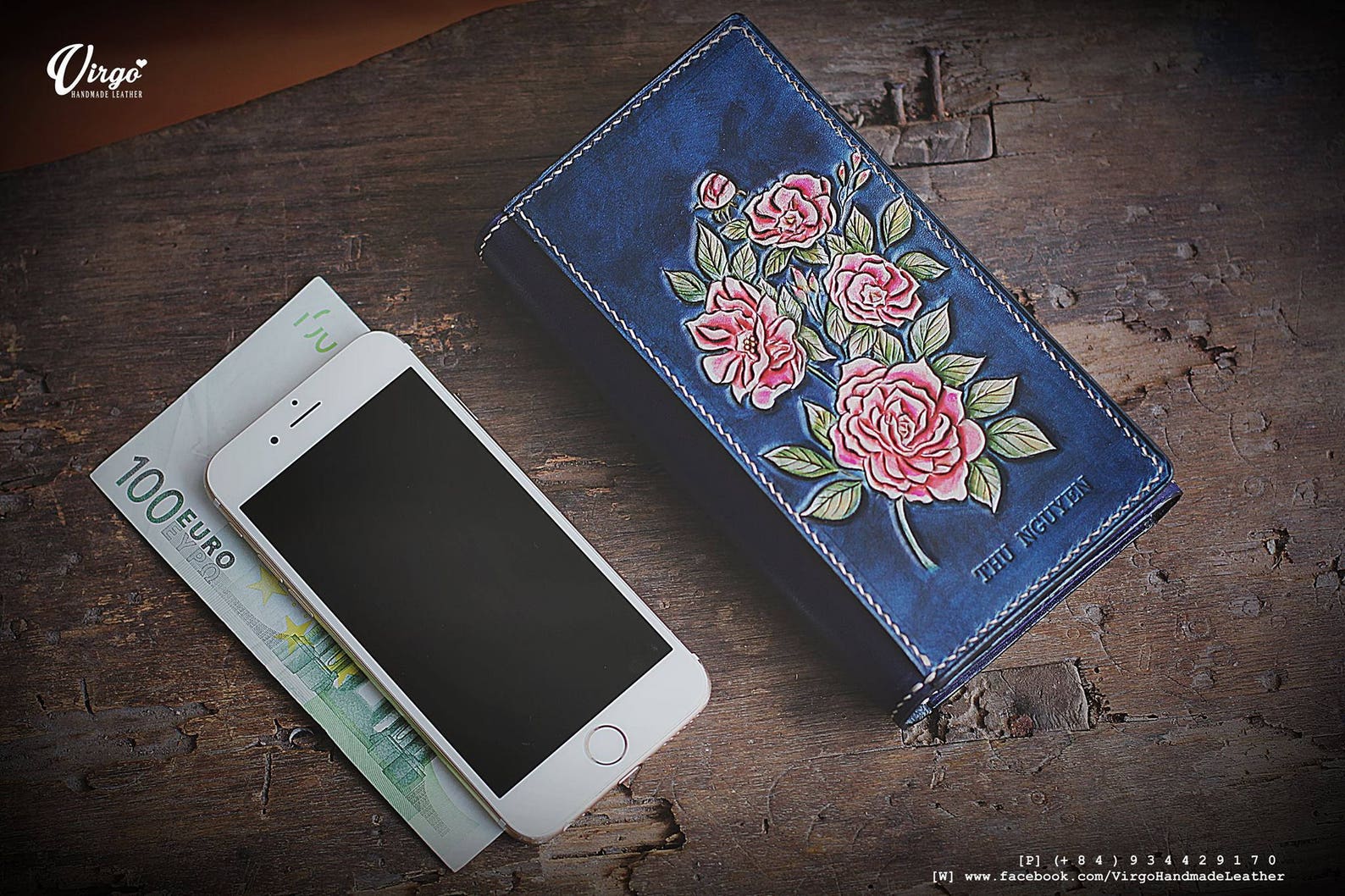 Red Roses Hand Tooled/carved Wallet for Women - Etsy